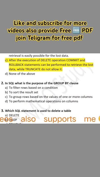 Dbms Mcq Question With Answers Shorts Feed Shortsfeed Trending Trendingshorts Reels