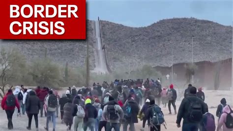 Illegal Immigrants Crossing The Border
