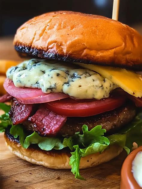 Ultimate Feta Cheese Pastrami Burgers With Dijon Blue Cheese Sauce