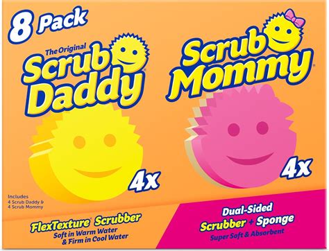 Scrub Daddy Og 4ct Scrub Mommy 4ct Scratch Free Multipurpose Dish