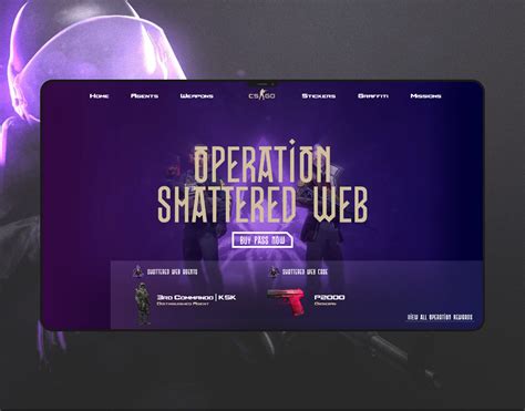 CS GO Operation Shattered Web On Behance