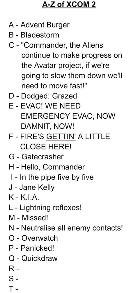 A Z Of Xcom 2 R Is For R Xcom2