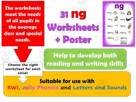 Ng Phonic Worksheets By Teach Simple