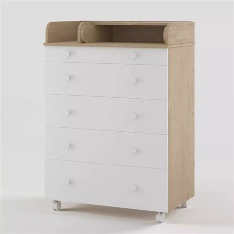 Комод Incanto Oskar Белый/дуб – купить за 13 500 руб | Kid Mall сеть ...
