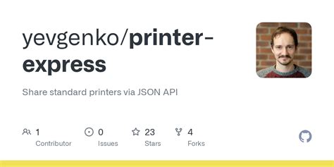 Github Yevgenko Printer Express Share Standard Printers Via Json Api