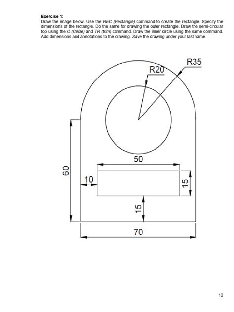 Rectangle And Circle Drawing Exercise Pdf