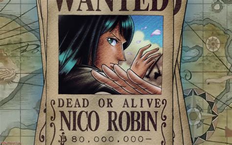 Nico Robin Wanted Poster One Piece Nico Robin Full Wanted Poster Anime