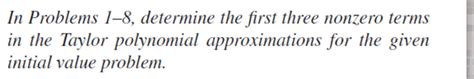 solved in problems 1 8 determine the first three nonzero