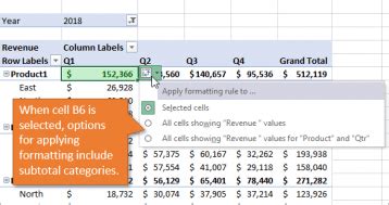 How To Apply Conditional Formatting To Pivot Tables Excel Campus