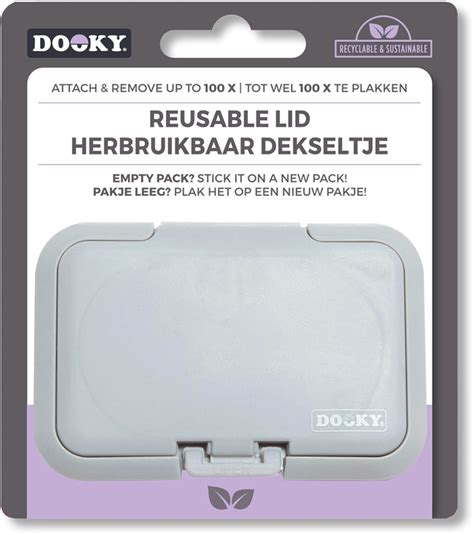 Dooky Reusable Lid Grey Card Notinopt