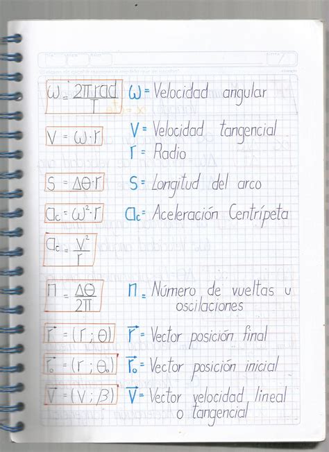 Formulario Física Mru Mruv Guía Para Estudiantes