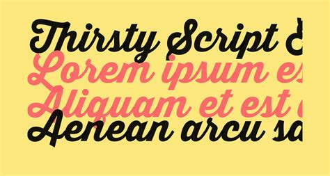 thirsty script extrabold demo free font what font is