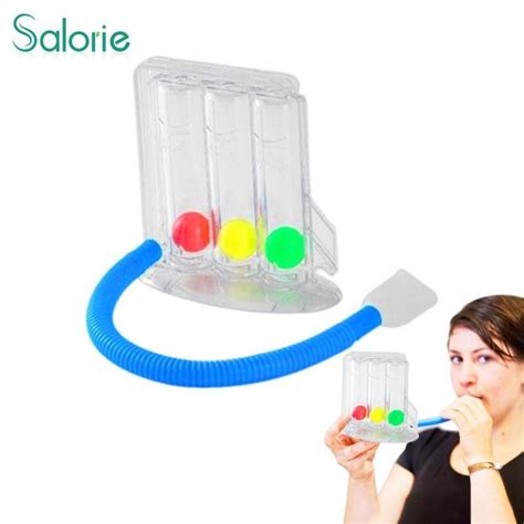 Salorie Deep Breathing Lung Exerciser 3 Ball Incentive Spirometer Respiratory Trainer Lung