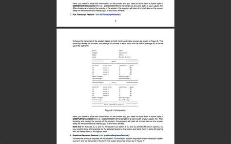 Develop A Transcript For Student I Want The Code
