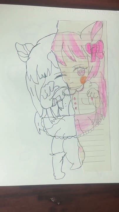 I Tried To Draw A Cute Anime Girlតុក្តា Shortstriending Firstdrawing