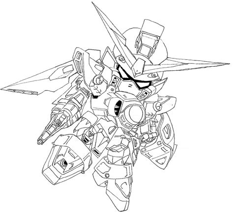 Sd Gundam Wing Coloring Pages Sketch Coloring Page