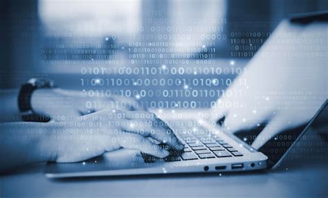 premium photo businessman hand touch with code html and programming
