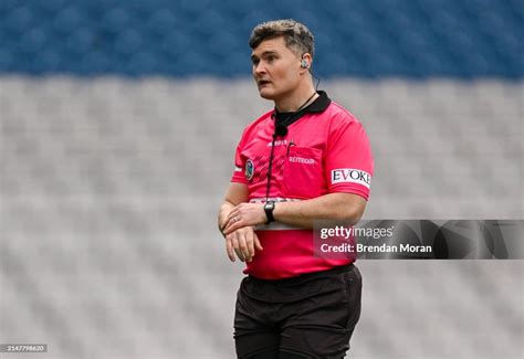 Dublin Ireland 14 April 2024 Referee Aaron Hogg During The Very News Photo Getty Images