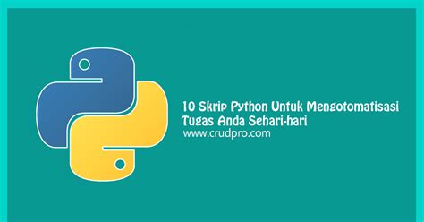 Skrip Python Untuk Mengotomatisasi Tugas Anda Sehari Hari CRUDPRO