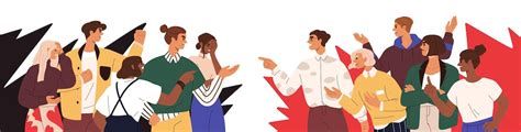 Conflicto Entre Opositores Disputa De Dos Grupos De La Sociedad Con