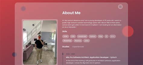 Github Immaxenceglassmorphism Portfolio Simple Glassmorphism Portfolio