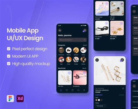 design mobile app ui ux by dohaelsayed17 fiverr