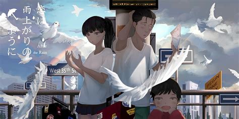 Anime Después De La Lluvia Akira Tachibana Masami Kondou Fondo De