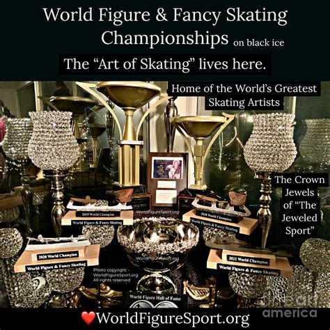 World Figure And Fancy Skating Championships Trophies Photograph By