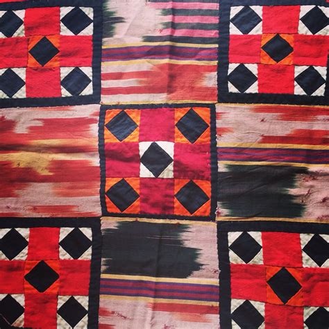 Vintage patchwork textile from Uzbekistan. | Quilts, Textiles, Patchwork