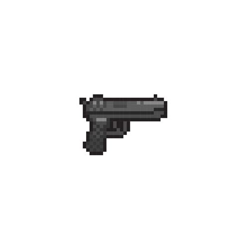 Gun Pixel Art Grid Gun Pixel Art Grid