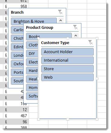 Excel Table Slicers Filter Data Using A Visual Dashboard