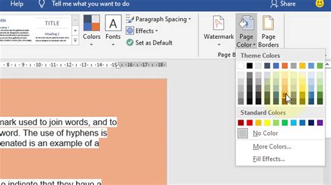 Word Change Background Color Of Section At Clarice Clifford Blog