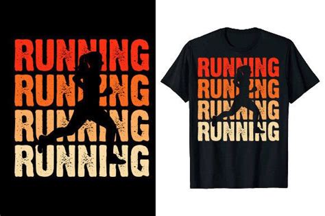 Vintage Runner Running T Shirt Design Graphic By Tee Expert · Creative