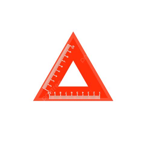 Triangle Ruler Element Icon School Tools Match Tools School