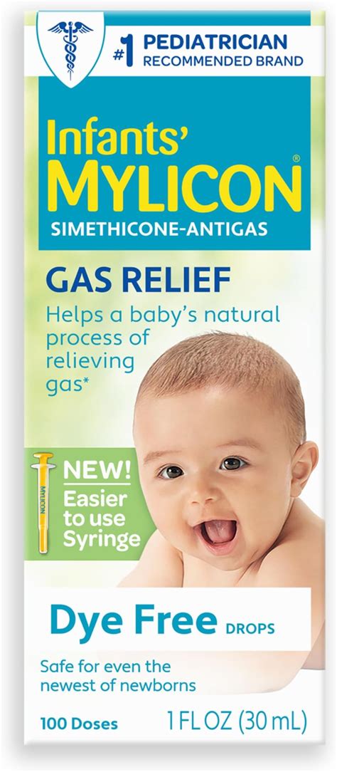 Mylicon Gas Relief Drops For Infants And Babies Dye Free