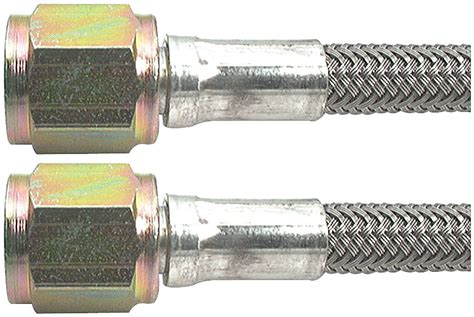 Allstar Performance Brake Line Hose Assembly 18 In Long 4 An Hose 4