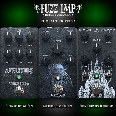 Guitar Pedal X News My Fuzz Imp Compact Pedals Trifecta Has Landed
