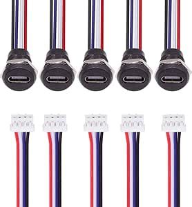 Xiwai DIY OEM Pcs Type C Female Socket To Pin Header AWG Cable Pitch Mm Panel Mount Type