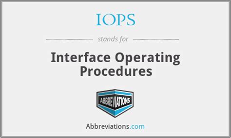 What Does IOPS Stand For