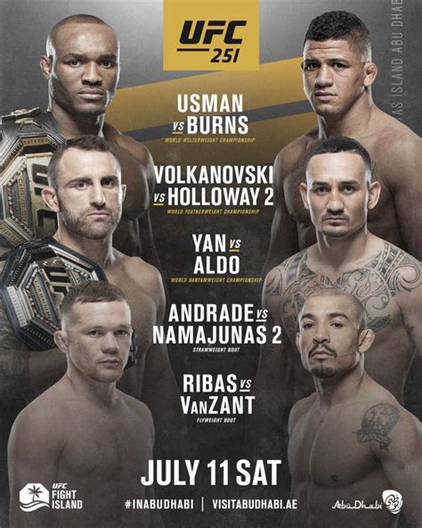 Goosebumps Ufc Releases Promo Video For First Fight On Fight Island