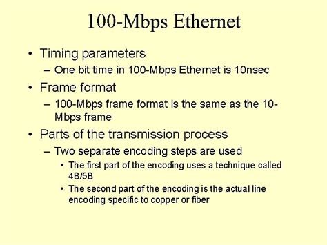 Module 7 Chapter 6 Ethernet Technologies 10 Mbps
