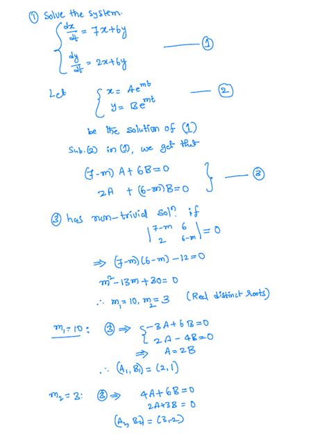 linear system solved problems pdf