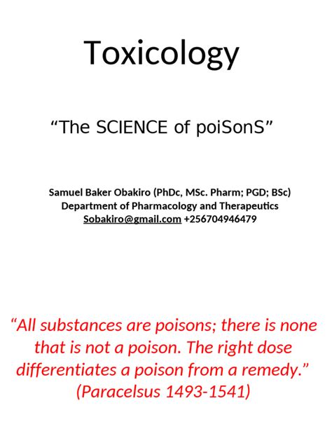 Introduction To Toxicology 2020 Pdf Toxicology Poison