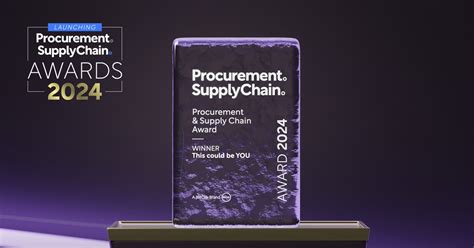 Procurement And Supply Chain Awards The Categories Part 1