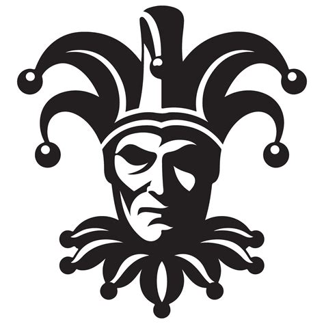 Jester Art Silhouette Illustration Masked Fool Character Design 59446563 Vector Art At Vecteezy