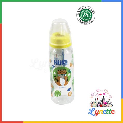 Jual HUKI Botol Susu Dot Gepeng Nipple Silikon HALAL ORIGINAL Botol Susu Bayi 60ml 120ml 240ml