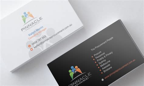 Professional Modern Consulting Business Card Design For Pinnacle