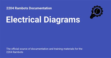 Electrical Diagrams 2204 Rambots Documentation