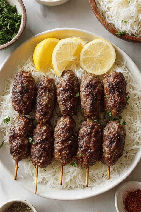 Beef And Lamb Kofta With Vermicelli Rice