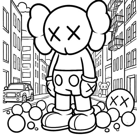Coloriage Kaws Pour Les Enfants De 2 Ans Télécharger Et Imprimer Gratuit Sur Coloriageenfant Com